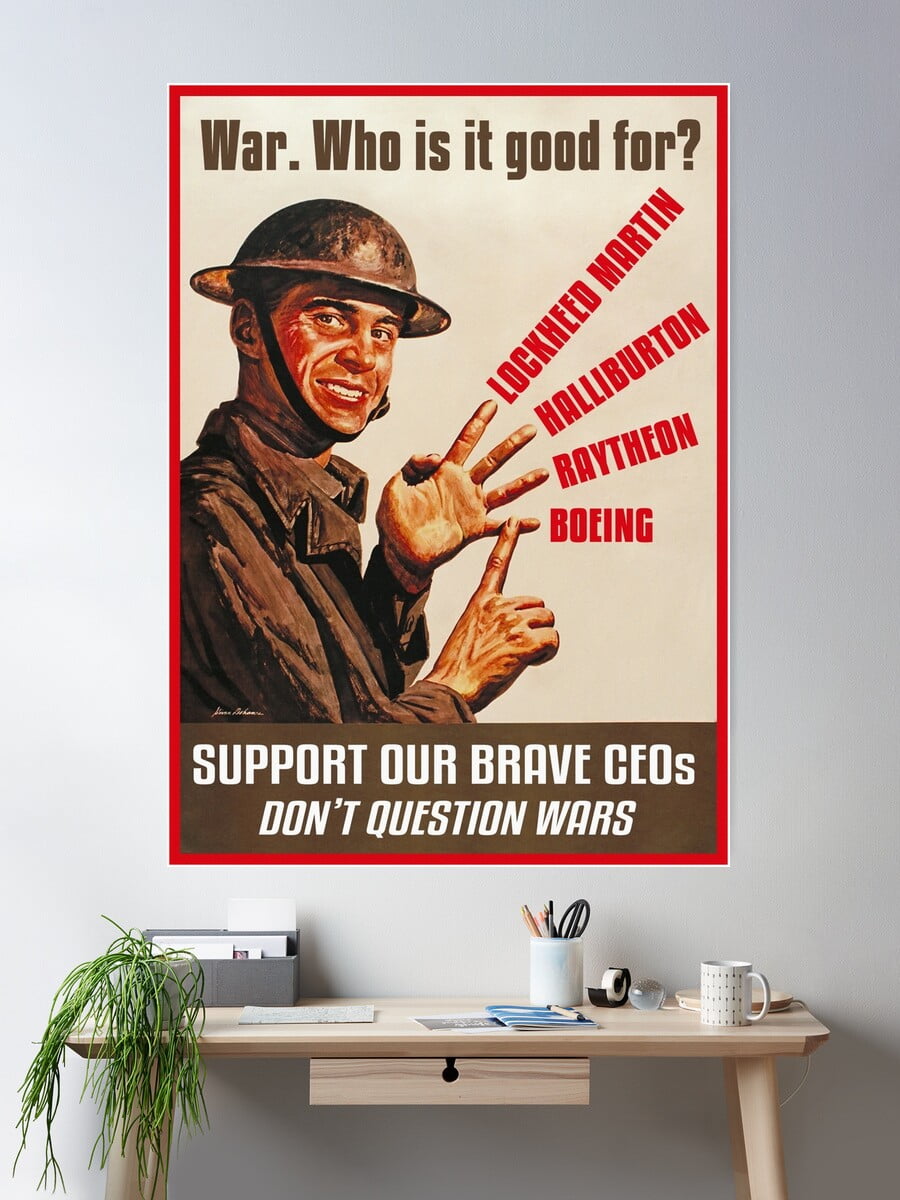 Kna Prints - 1 Pc Poster War. Who Is It Good For?, UNFRAMED-24x36 ...
