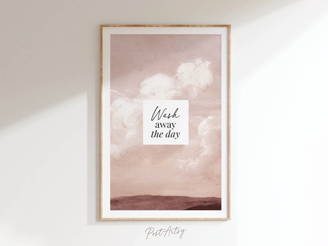 Kna Prints - 1 Pc Poster Wash Away Ladry Room Print Ladry Wall Art ...