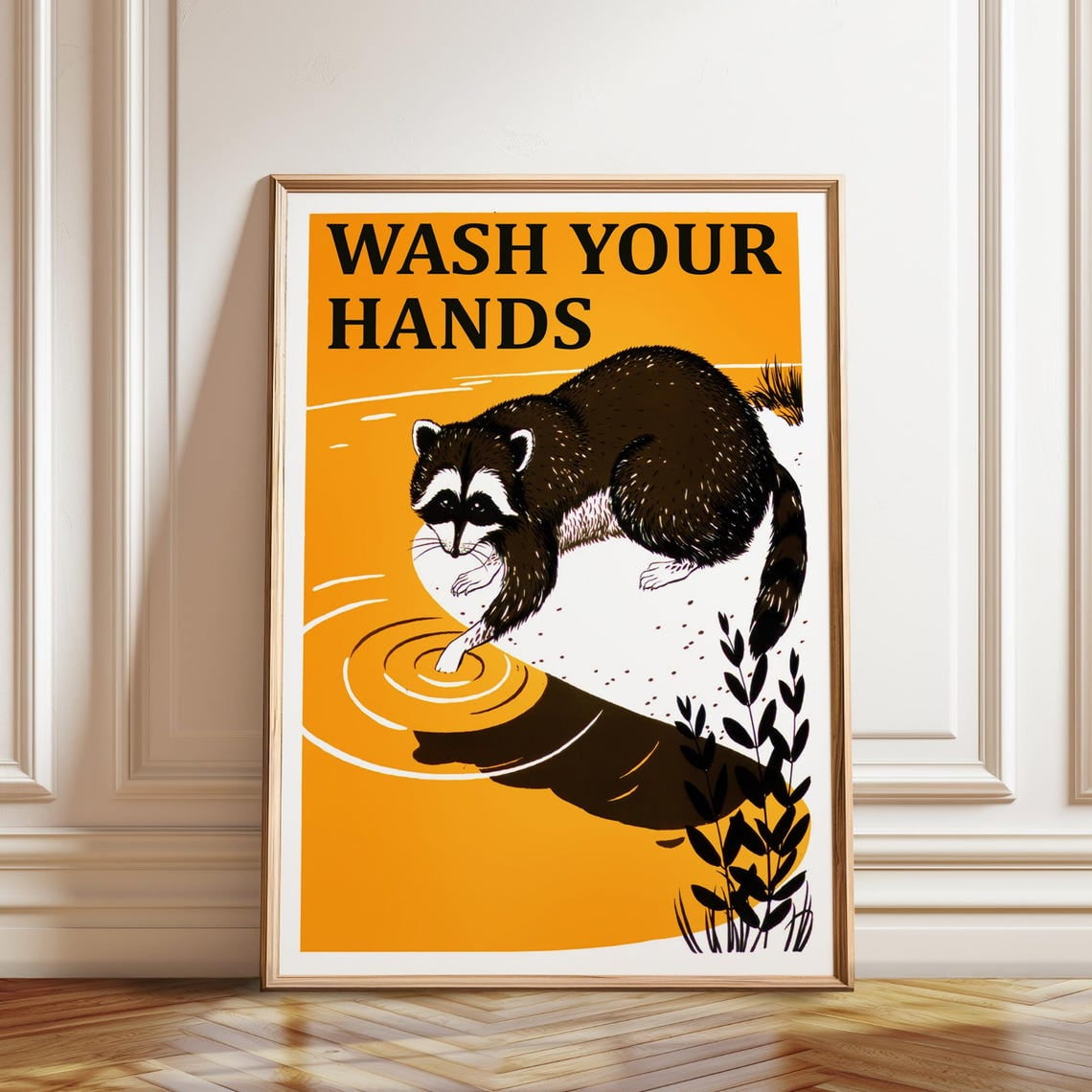 Kna Prints - 1 Pc Poster Wash Your Hands Bathroom Bathroom Sink Print ...