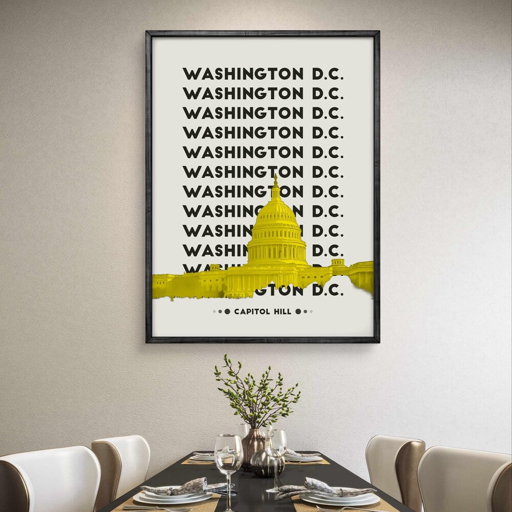 Kna Prints - 1 Pc Poster Washington Dc Poster, Capitol Hill Print, Usa ...