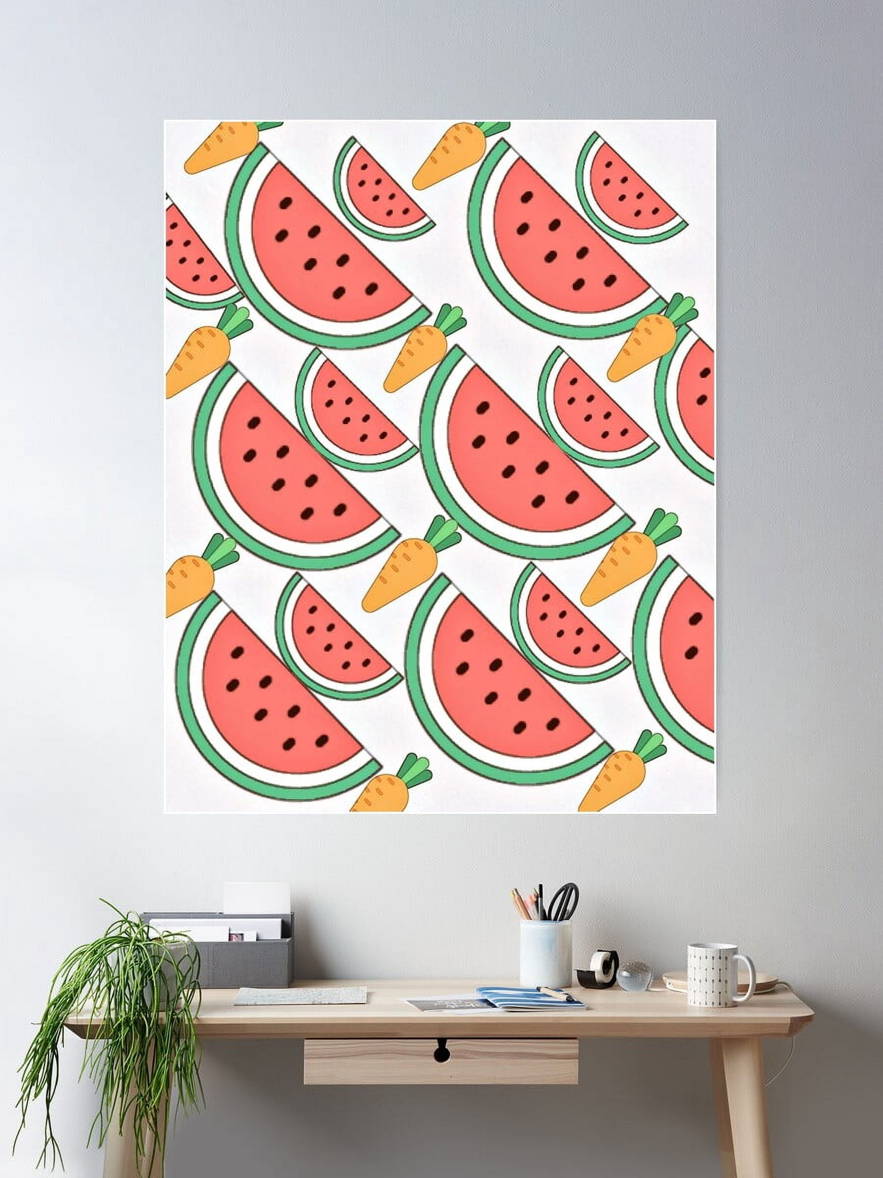 Kna Prints - 1 Pc Poster Watermelon, UNFRAMED-16x24 - Walmart.com