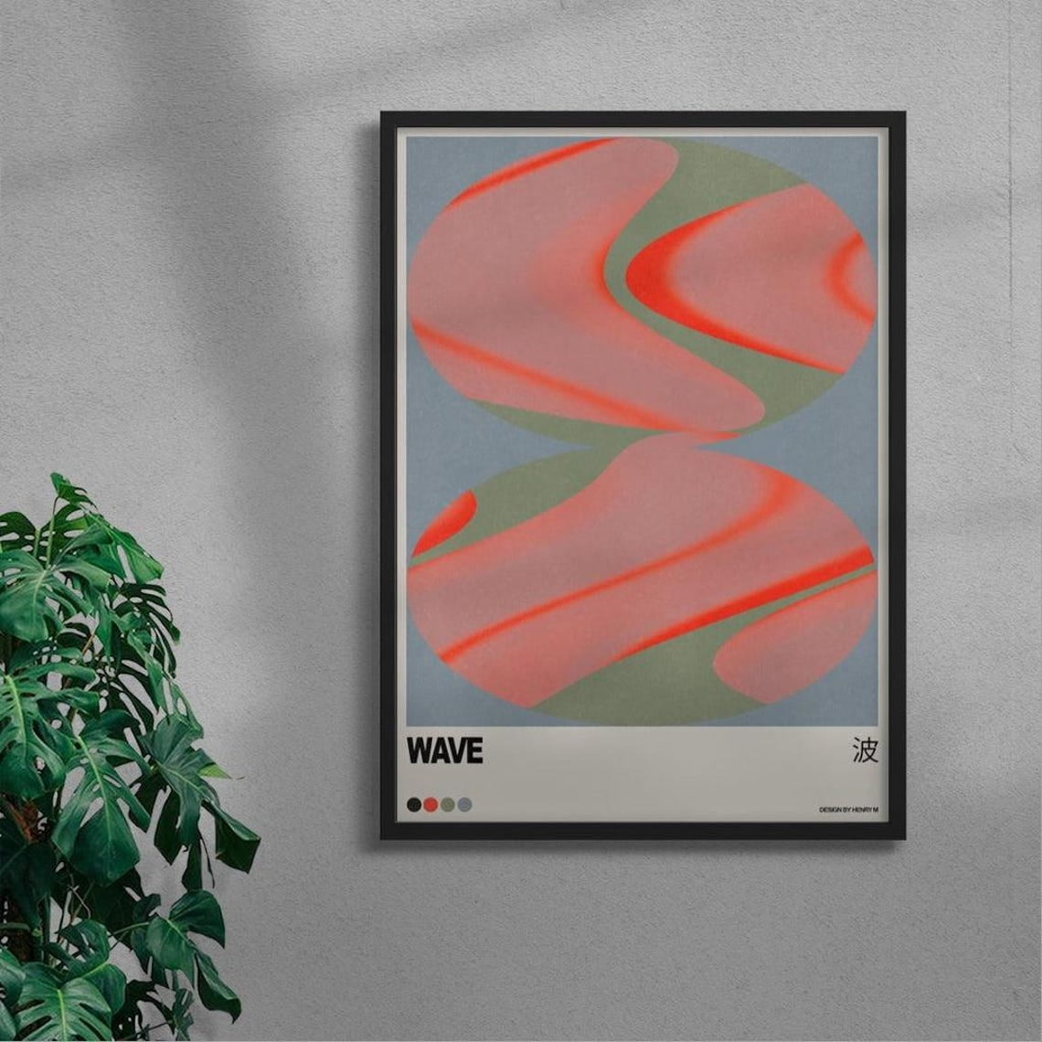 Kna Prints - 1 Pc Poster Wave Aesthetic Wall Art Print Minimalist For ...