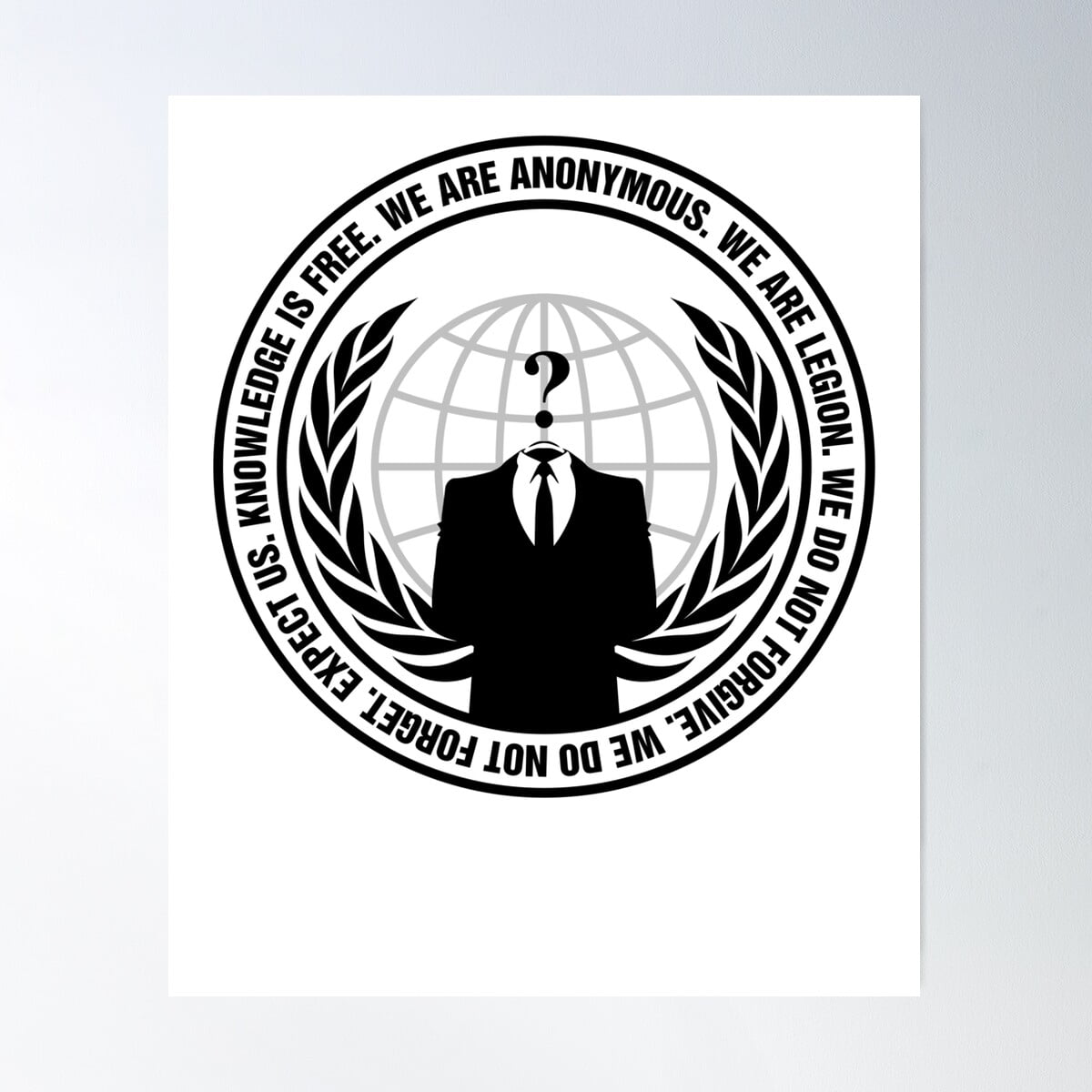 Kna Prints - 1 Pc Poster We Are Anonymous, UNFRAMED-24x36 - Walmart.com