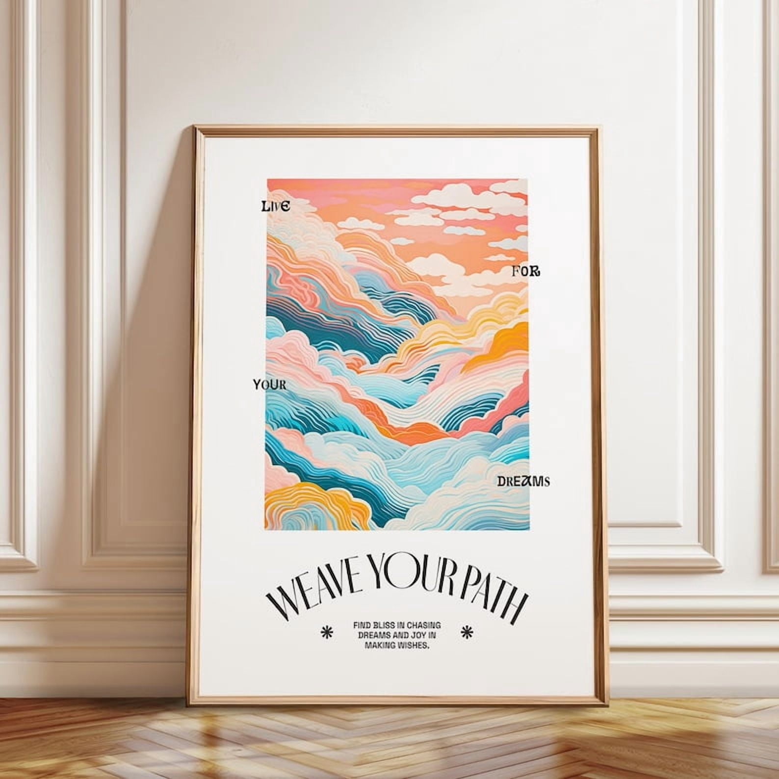 Kna Prints - 1 Pc Poster Weave Your Path Wall Art Inspirational ...