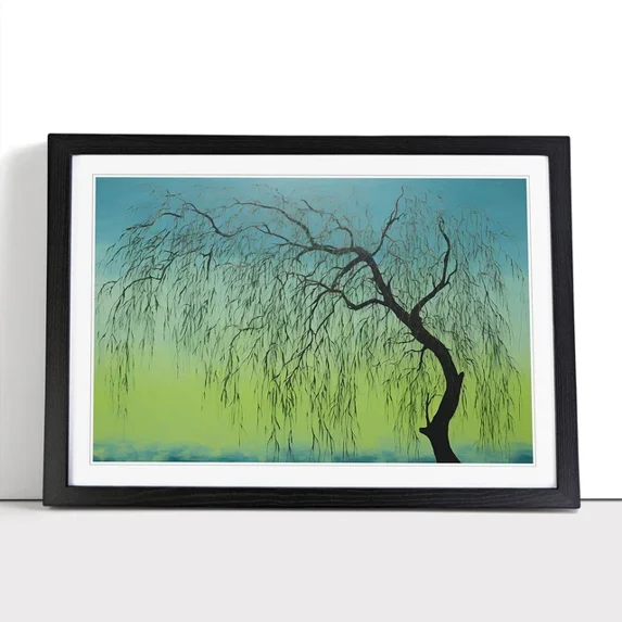 Kna Prints - 1 Pc Poster Weeping Willow Tree Minimalism No.2 Wall Art ...