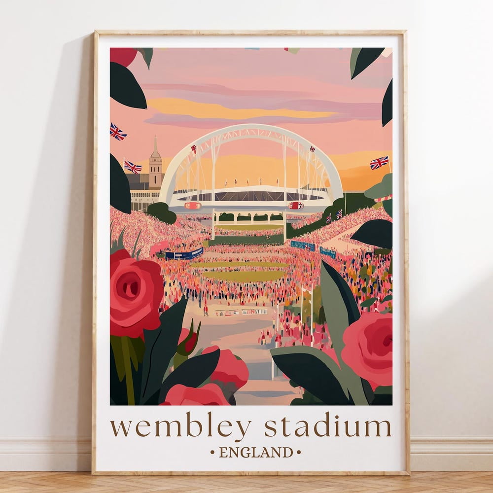 Kna Prints - 1 Pc Poster Wembley Stadium Poster, London Landmark Art ...