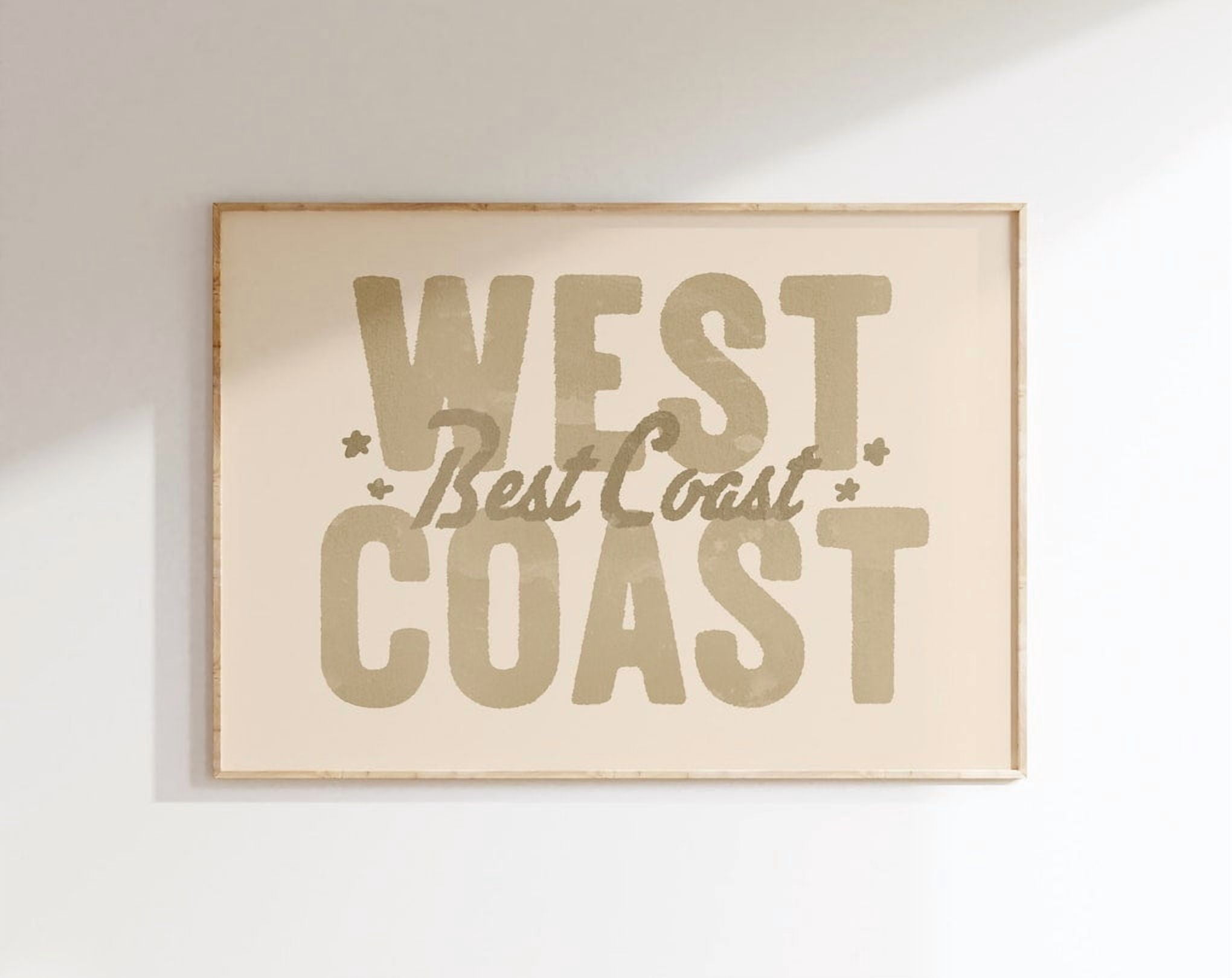 Kna Prints - 1 Pc Poster West Coast Print Coastal Cowgirl Decor Coastal ...
