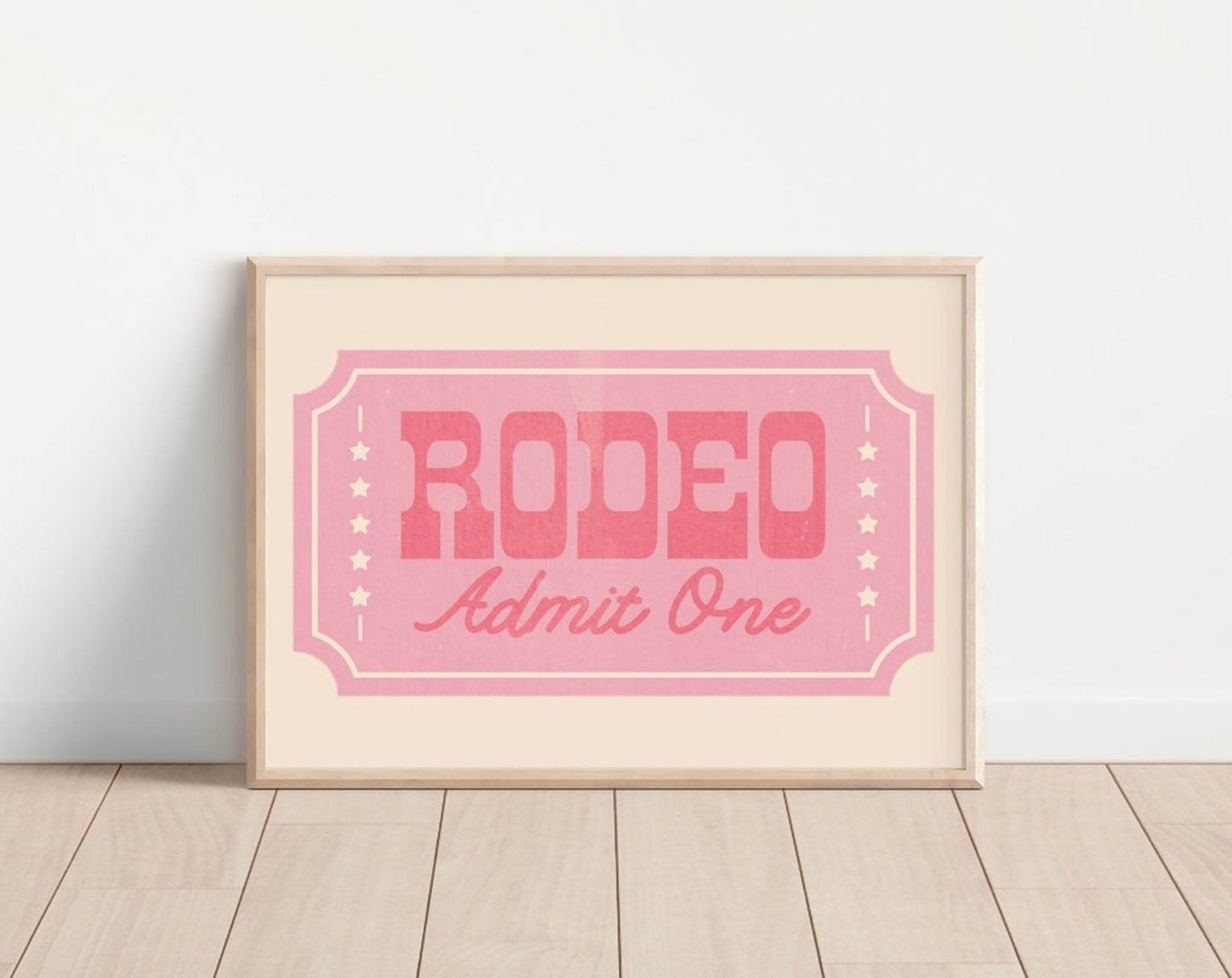 Kna Prints - 1 Pc Poster Western Preppy Wall Art Rodeo Cowgirl Print ...