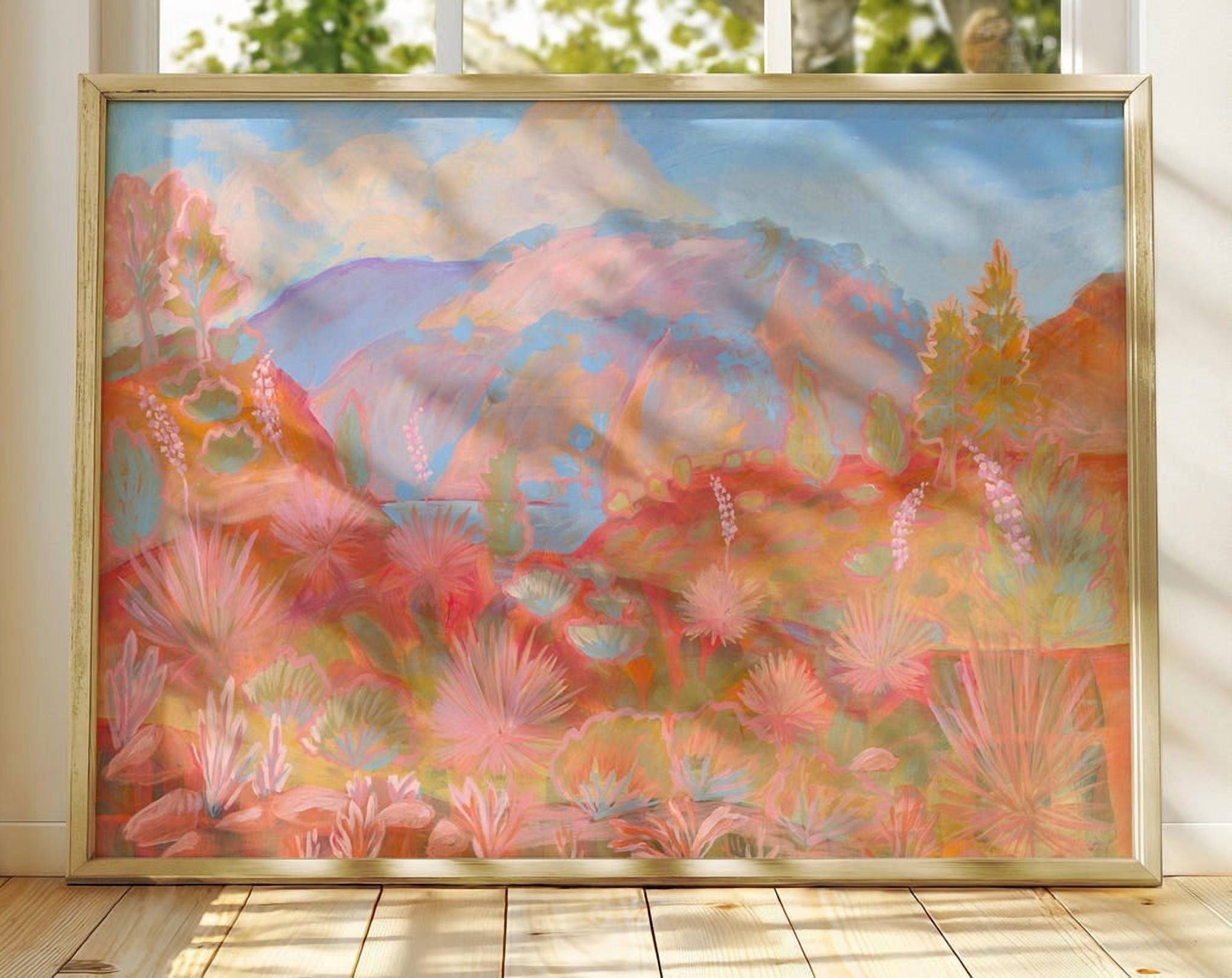 Kna Prints - 1 Pc Poster Western Watercolor Print Southwestern Pastel ...