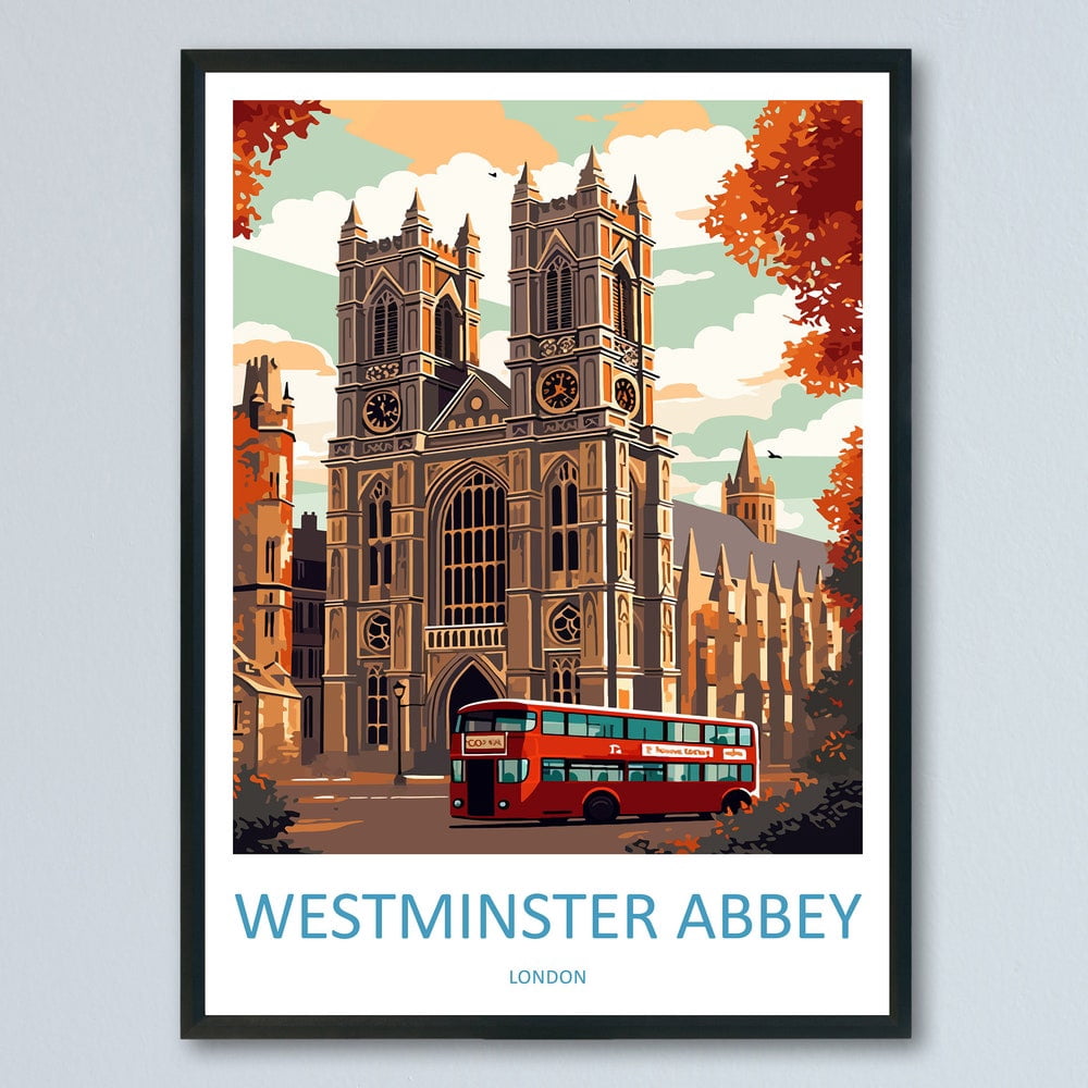 Kna Prints - 1 Pc Poster Westminster Abbey Travel Wall Art Westminster ...