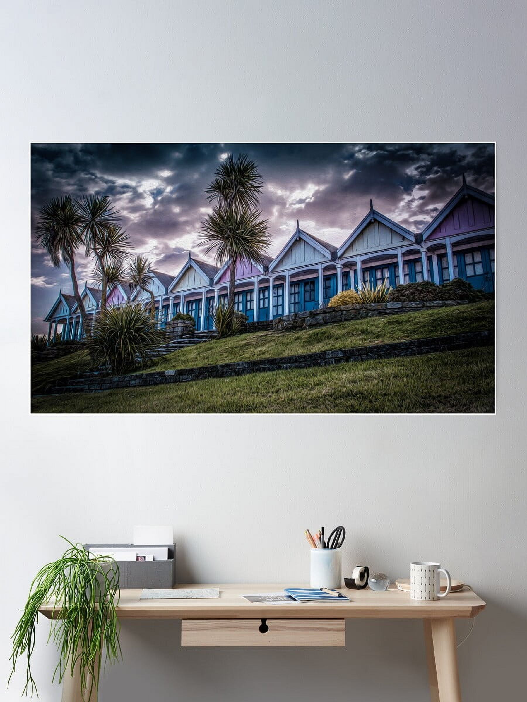 Kna Prints - 1 Pc Poster Weymouth Beach Huts, UNFRAMED-12x18 - Walmart.com