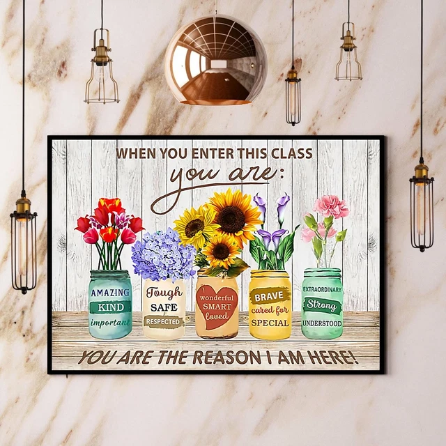 Kna Prints - 1 Pc Poster When You Enter This Class You Are Amazing Ar ...