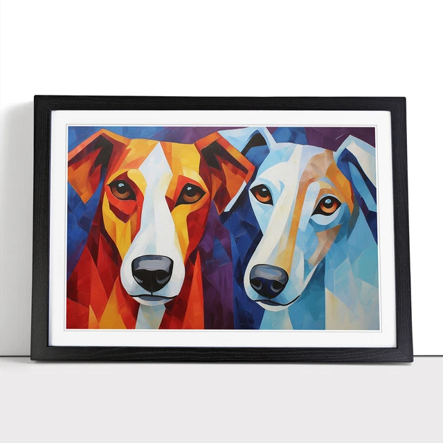 Kna Prints - 1 Pc Poster Whippet Cubism No.2 Wall Art Poster Home ...