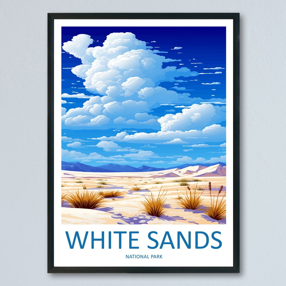 Kna Prints - 1 Pc Poster White Sands National Park Travel Wall Art ...