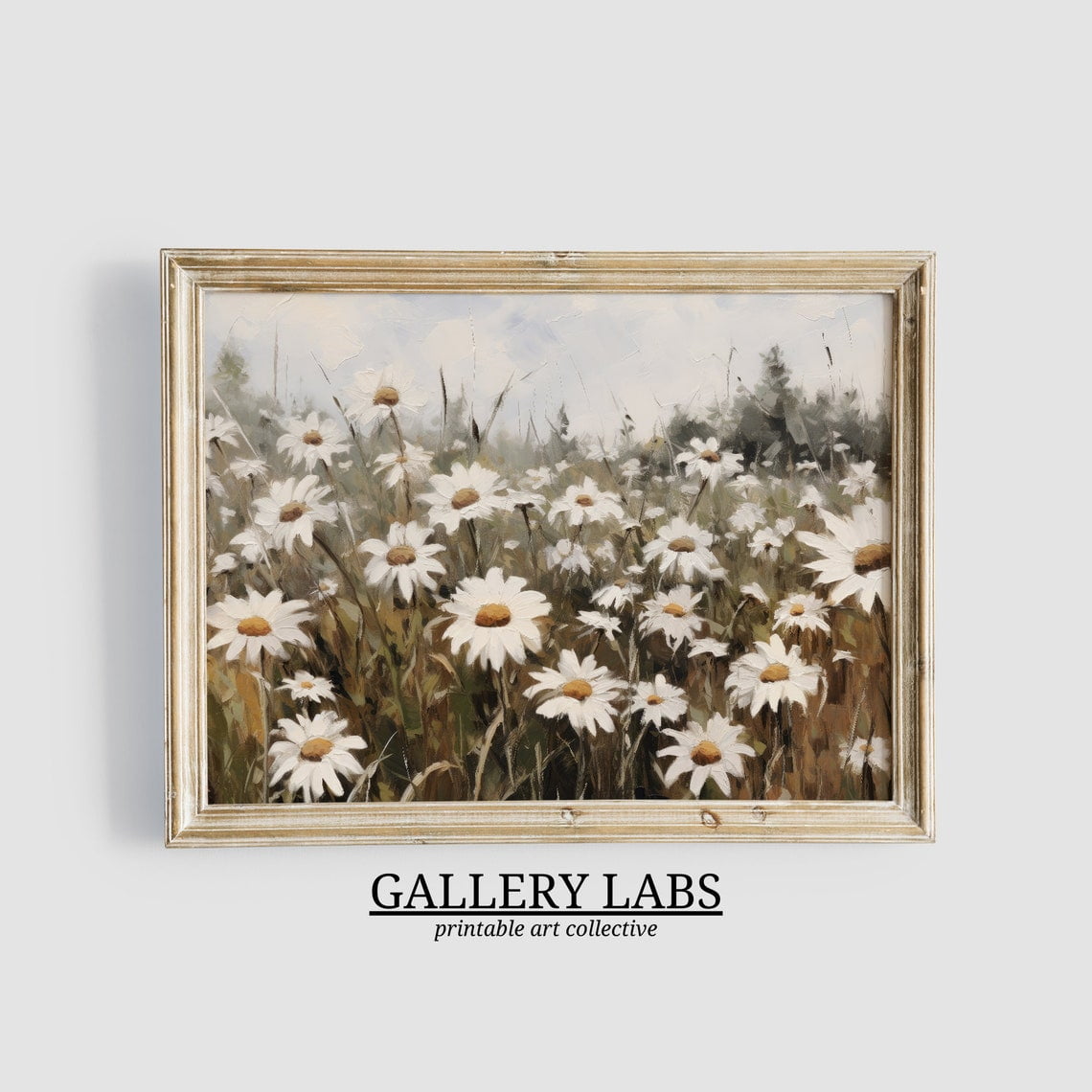 Kna Prints - 1 Pc Poster Wildflower Painting Wall Art Daisy Print Able ...