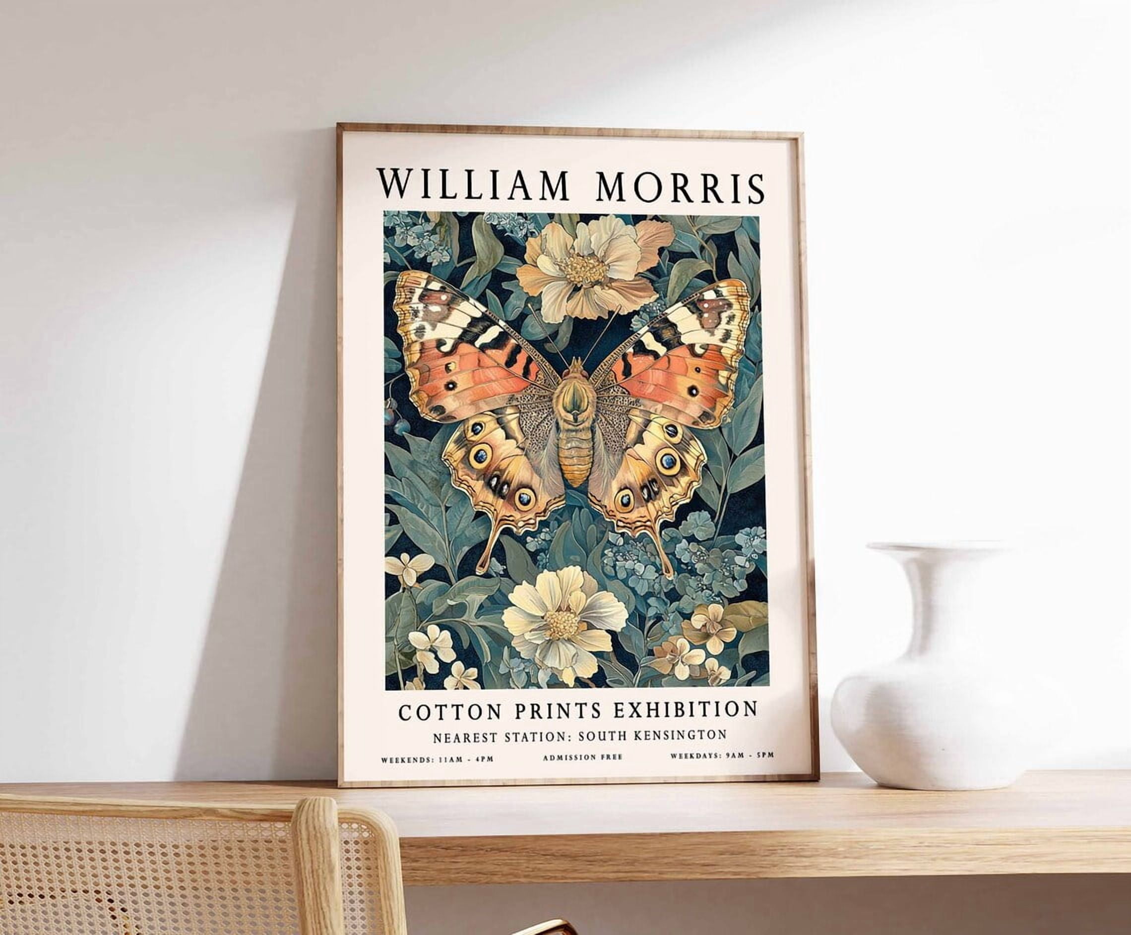 Kna Prints - 1 Pc Poster William Morris Print, Butterfly , William ...