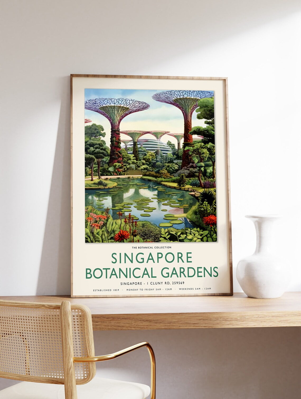 Kna Prints - 1 Pc Poster William Morris Print, Singapore Botanical Gardens , Singapore Floral ...