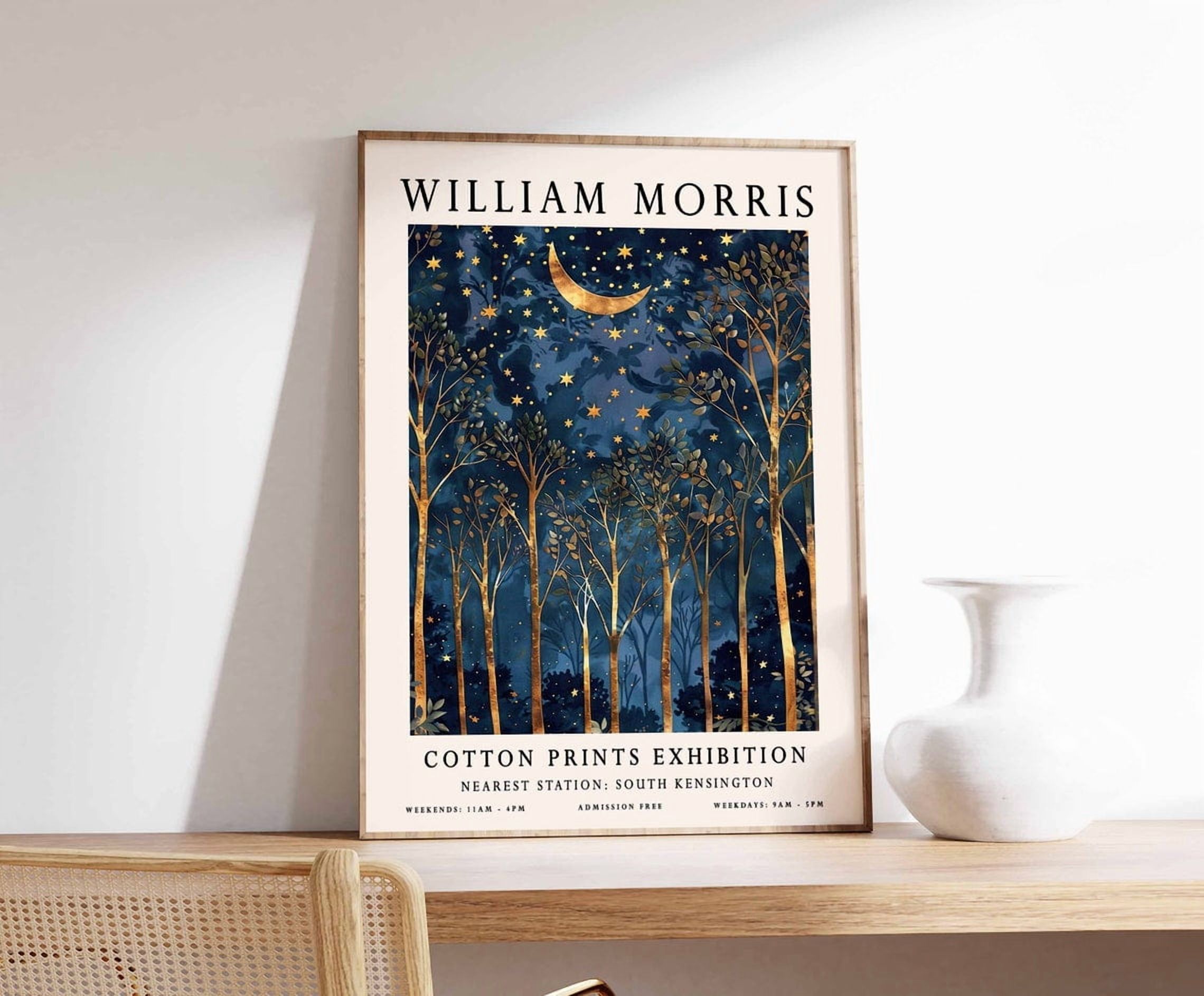 Kna Prints - 1 Pc Poster William Morris Print, William Morris , Moon ...
