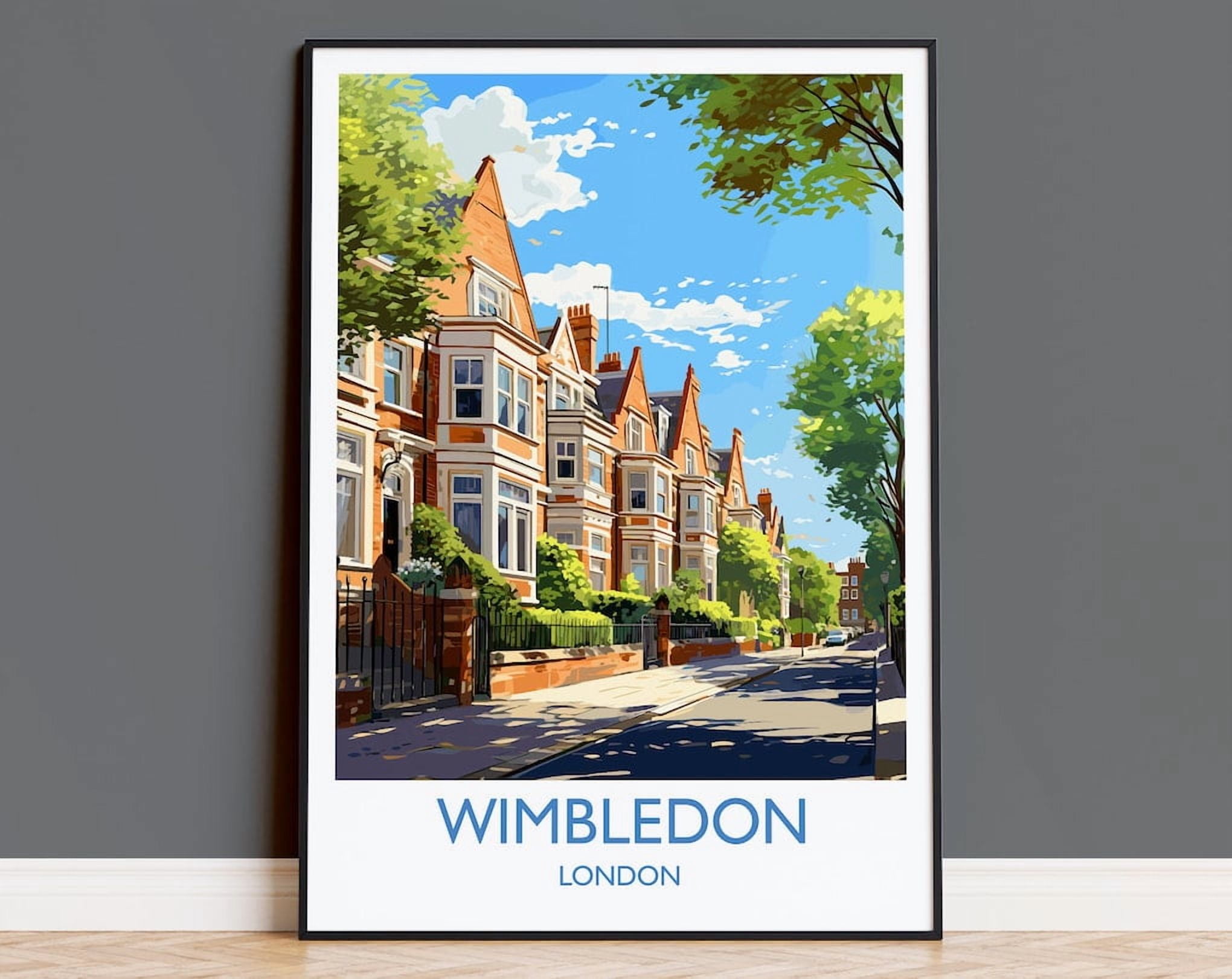 Kna Prints - 1 Pc Poster Wimbledon Travel , Travel Print Of Wimbledon ...