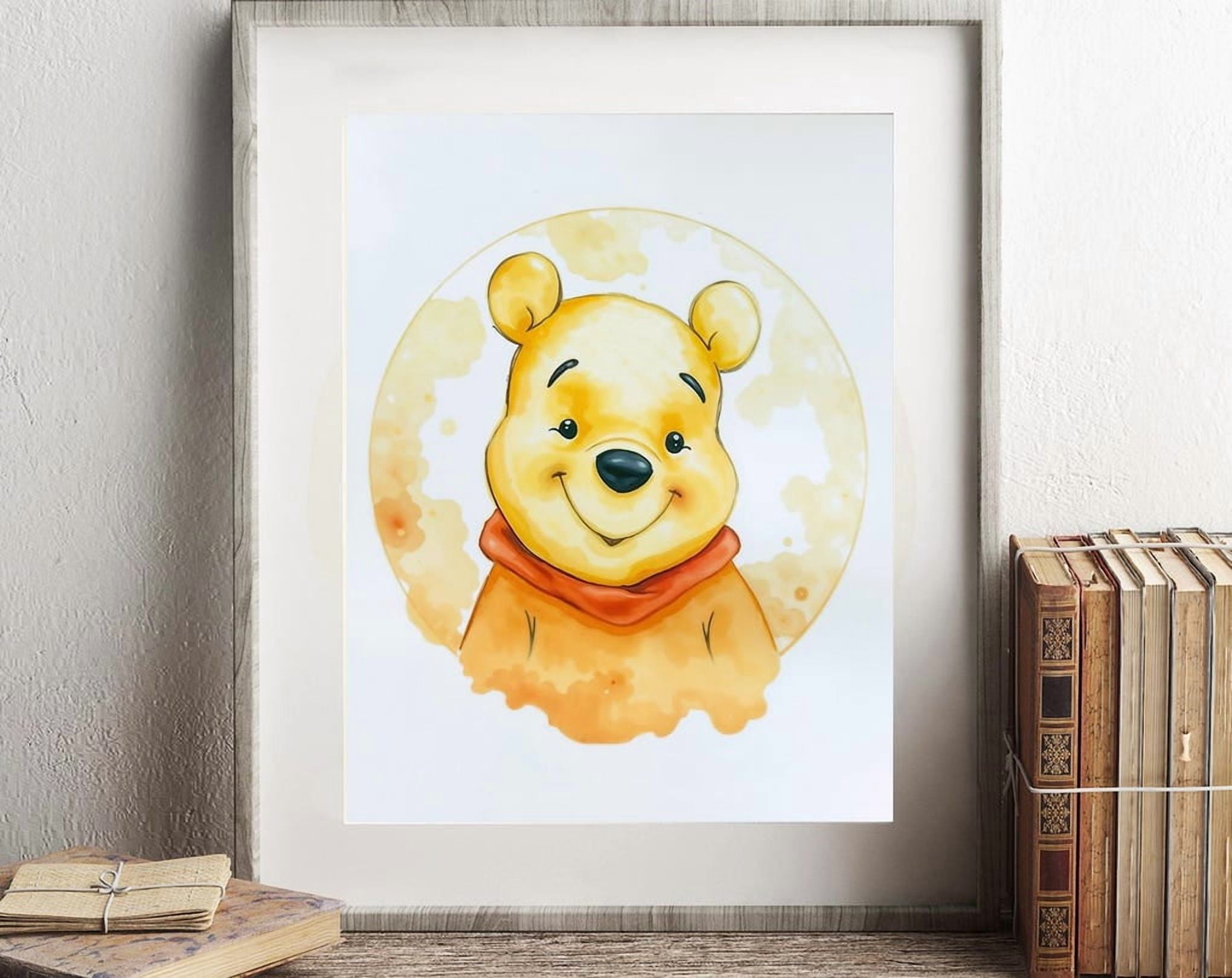 Kna Prints - 1 Pc Poster Winnie The Pooh Watercolor Print Pooh Nursery ...