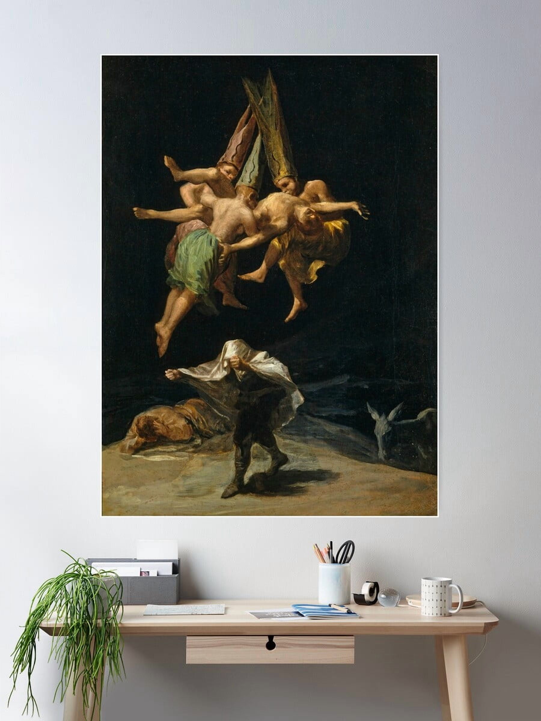 Kna Prints - 1 Pc Poster Witches Flight Painting By Francisco Goya ...