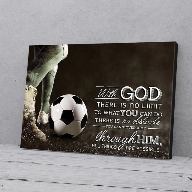 Kna Prints - 1 Pc Poster With God There Is No Limit To What You Can Do ...