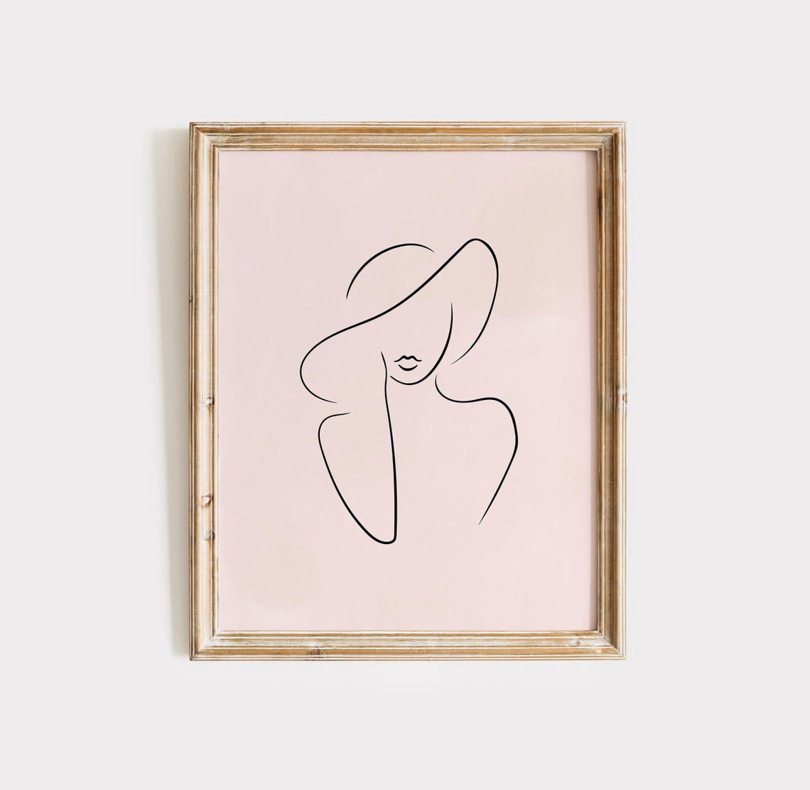 Kna Prints - 1 Pc Poster Woman Line Drawing Art Print, Minimalist ...