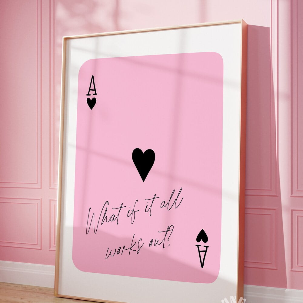 Kna Prints - 1 Pc Poster What If It All Works Out Trendy Wall Art Print ...