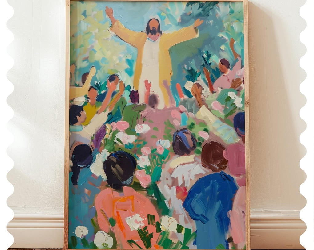 Kna Prints - 1 Pc Poster Worship Jesus Printchristian Wall Art, Vibrant ...