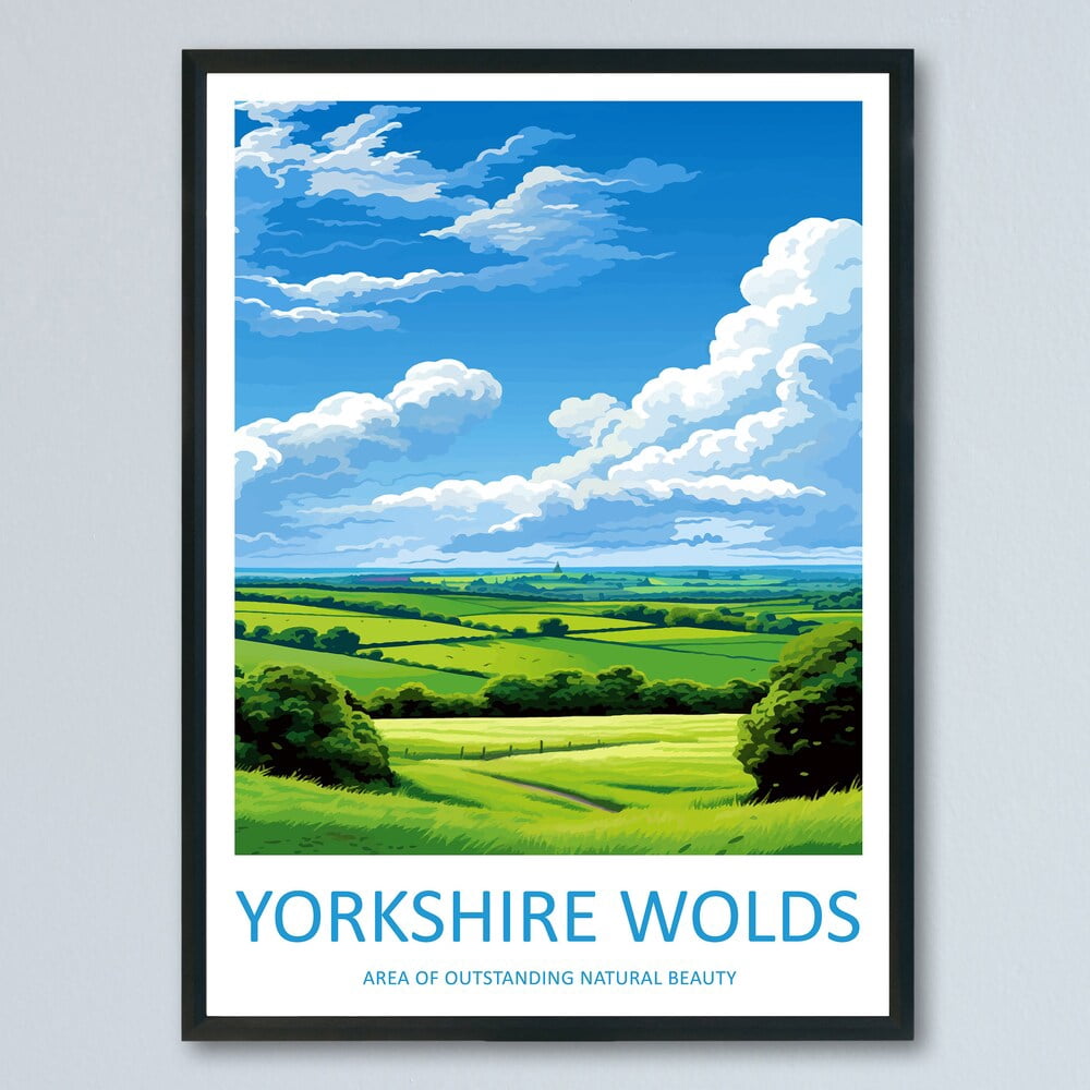 Kna Prints - 1 Pc Poster Yorkshire Wolds Travel Wall Art Yorkshire ...