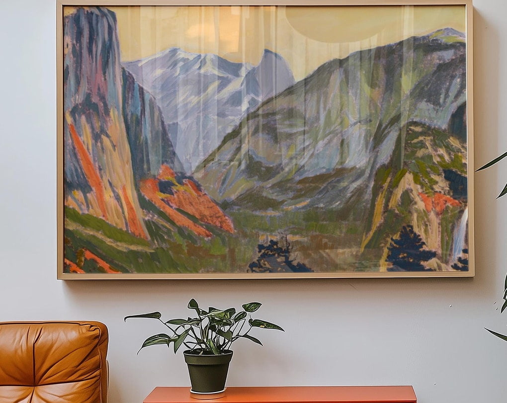 Kna Prints - 1 Pc Poster Yosemite National Park Abstract Print Modern ...