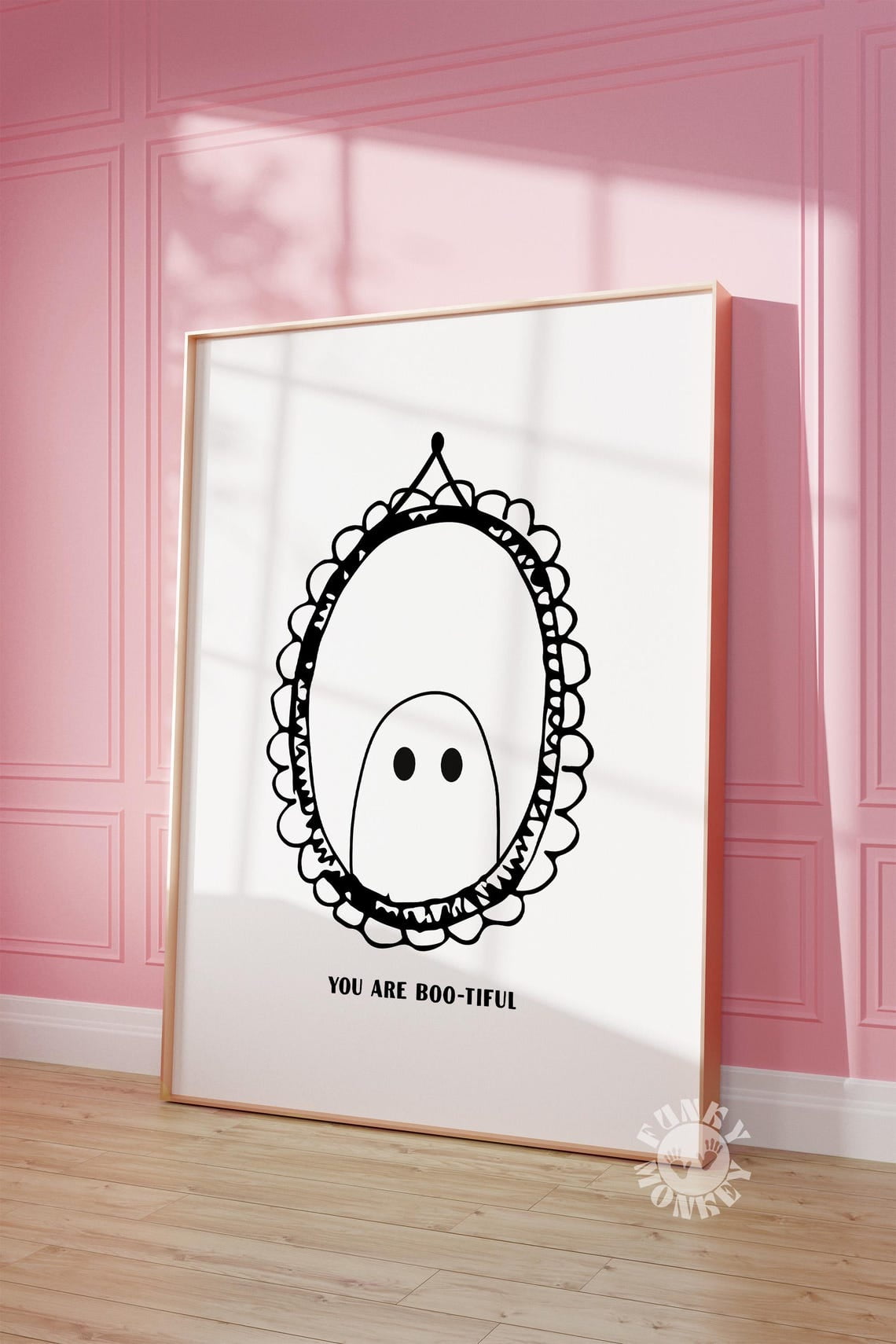 Kna Prints - 1 Pc Poster You Are Bootiful Wall Art Print, Cute Ghost Digital Print, Trendy ...
