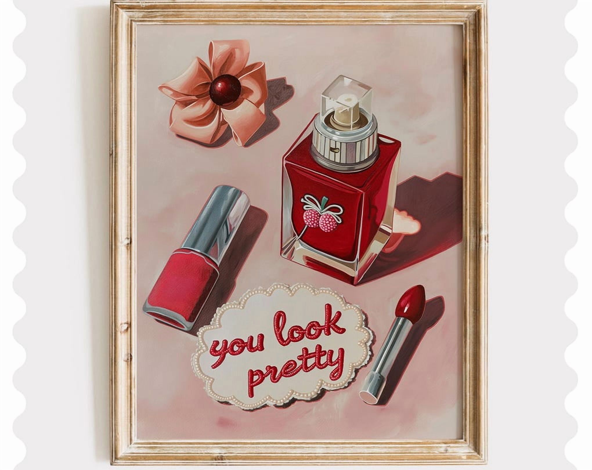 Kna Prints - 1 Pc Poster You Look Pretty Printcoquette Perfume Wall Art ...