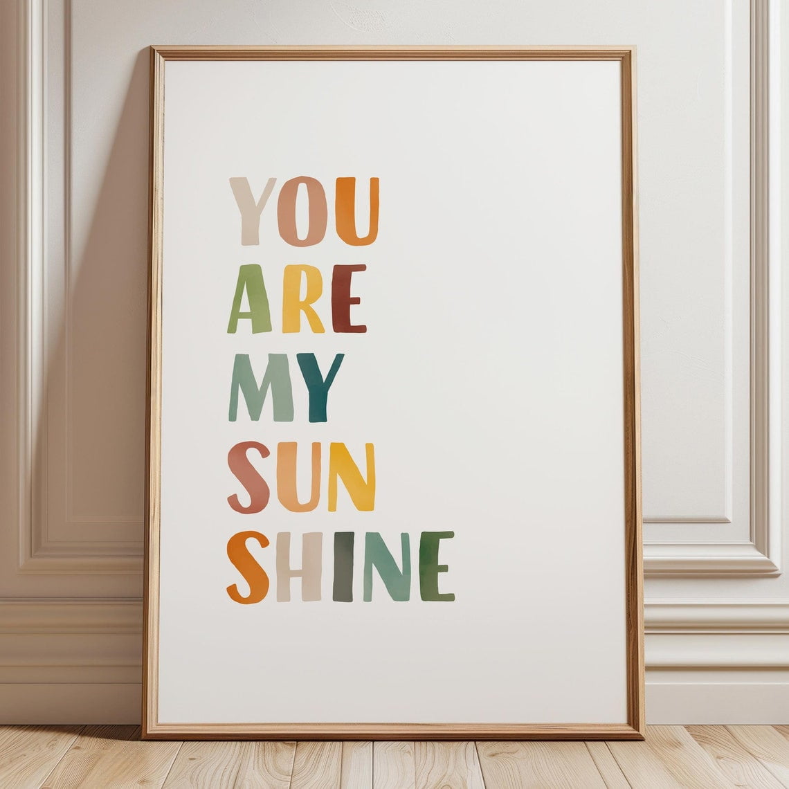 Kna Prints - 1 Pc Poster You Are My Sshine Playroom , Rainbow Nursery ...