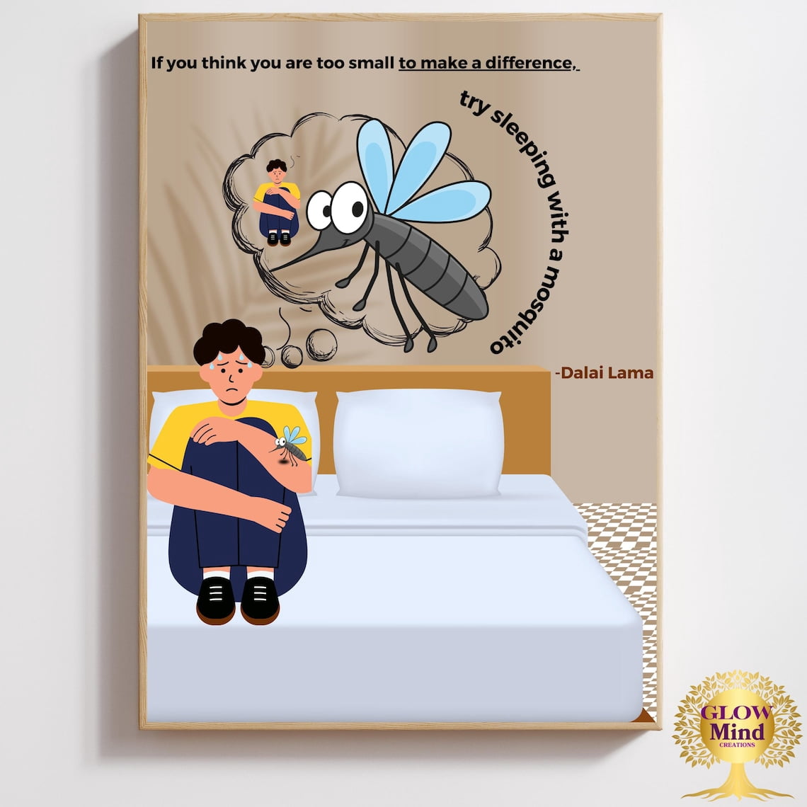 Kna Prints - 1 Pc Poster If You Think You Are Too Small To Make A ...