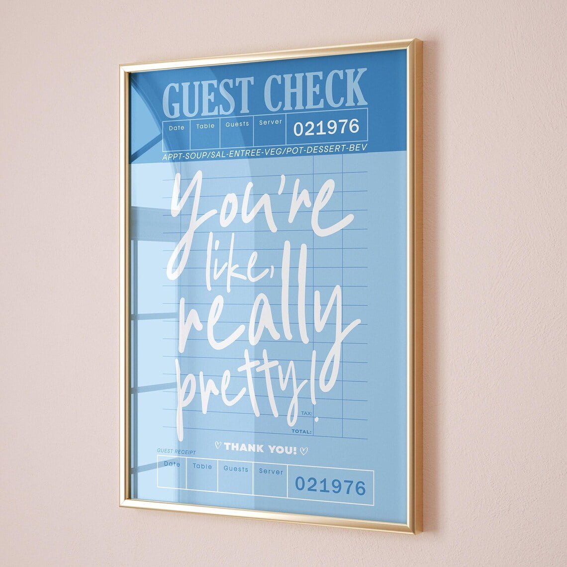 Kna Prints - 1 Pc Poster Youre Like Really Pretty Guest Check Prints, Coastal Cowgirl Surf Wall ...