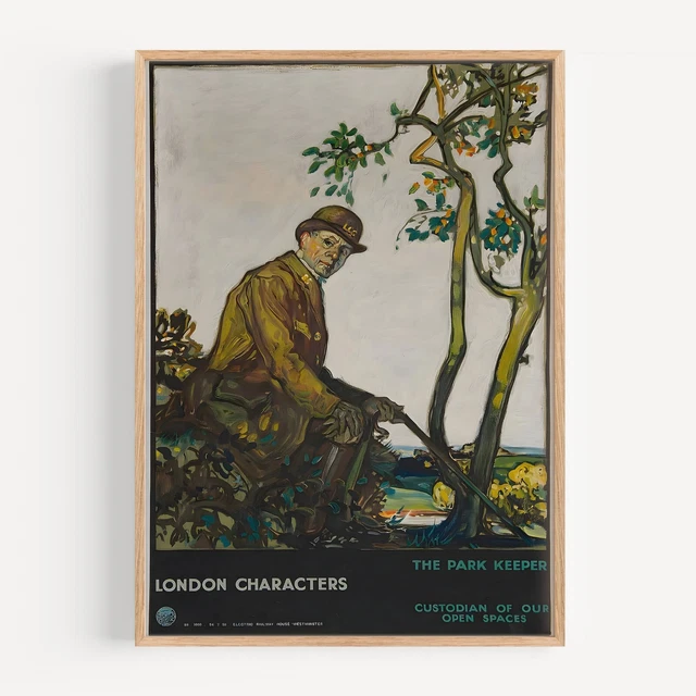 Kna Prints - 1 Pcs Poster 1920 London Characters The Park Keeper Elijah ...