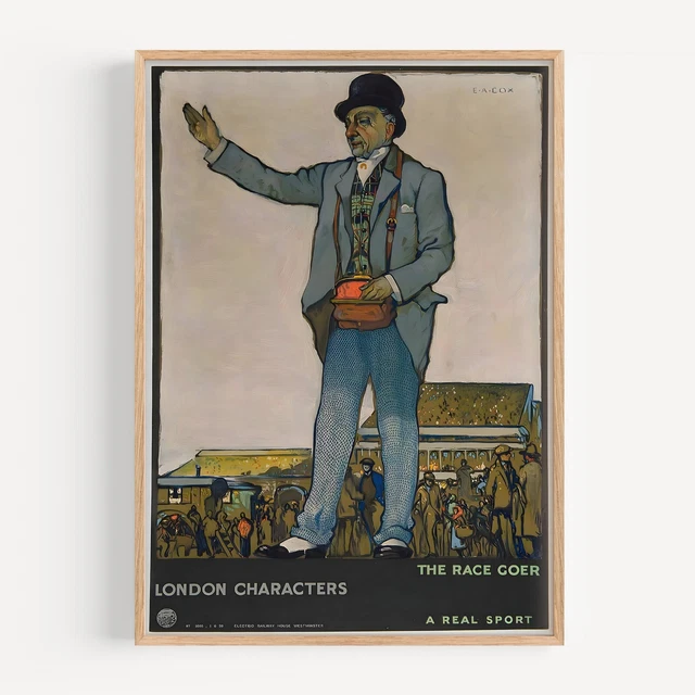Kna Prints - 1 Pcs Poster 1920 London Characters The Race Goer Elijah ...
