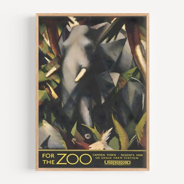 Kna Prints - 1 Pcs Poster 1934 For The Zoo Underground Maurice A Miles ...