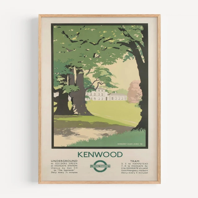 Kna Prints - 1 Pcs Poster 1935 Kenwood Underground _ Tram Margaret ...