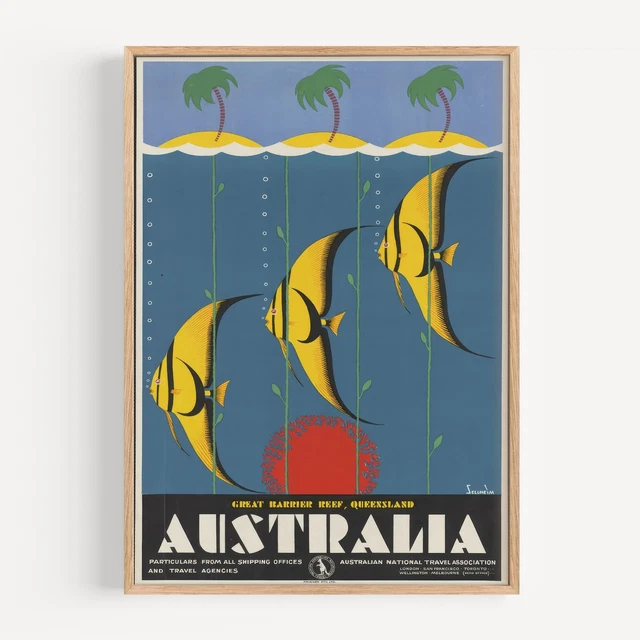 Kna Prints - 1 Pcs Poster Australia. Great Barrier Reef, Queensland ...