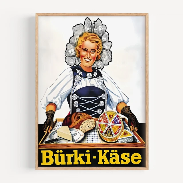 Kna Prints - 1 Pcs Poster Burki-Kase Food & Beverage Vintage Wall Art ...