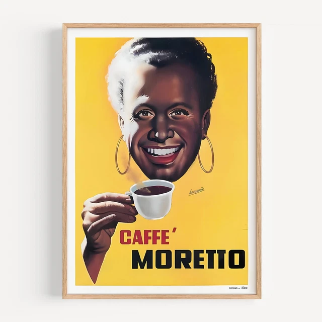 Kna Prints - 1 Pcs Poster Caffe Moretto - 1950 Food & Beverage Vintage ...