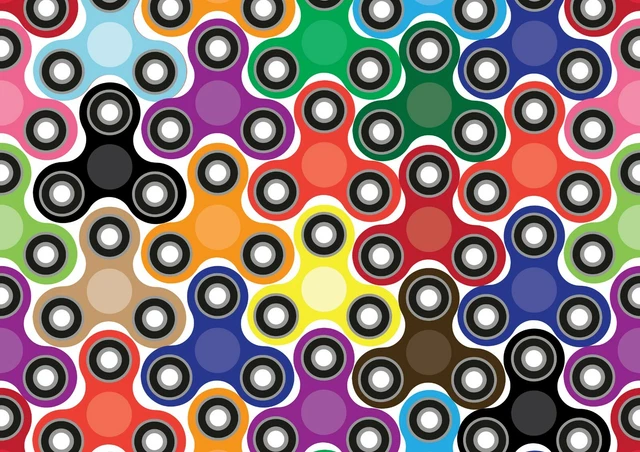 Kna Prints - 1 Pcs Poster Cool Fidget Spinner Pattern Poster Kids Toy ...