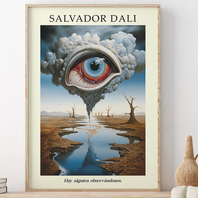 Kna Prints - 1 Pcs Poster Dali Wall Art , Dali Eye Salvador Dali ...
