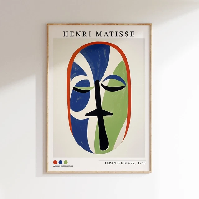 Kna Prints - 1 Pcs Poster Henri Matisse Japanese Mask Poster, Matisse ...