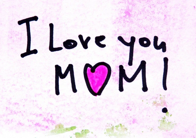 Kna Prints - 1 Pcs Poster I Love You Mom Note Poster Mothers Day Cute ...