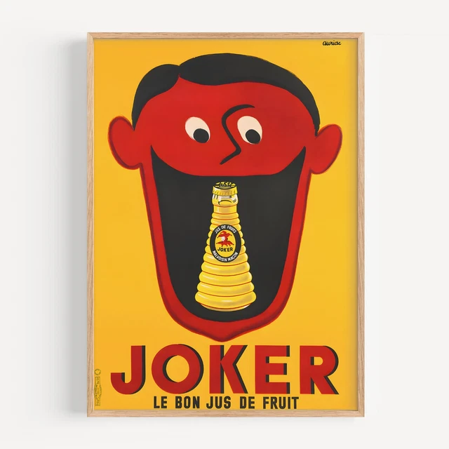Kna Prints - 1 Pcs Poster Joker Le Bon Jus De Fruit - 1948 Food ...