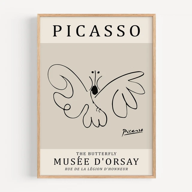 Kna Prints - 1 Pcs Poster Pablo Picasso Exhibition Retro Vintage Wall ...