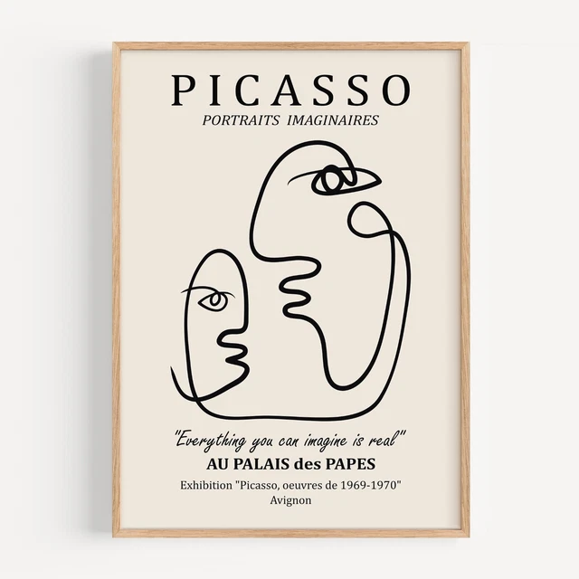 Kna Prints - 1 Pcs Poster Pablo Picasso - Vintage Exhibition Art Poster ...